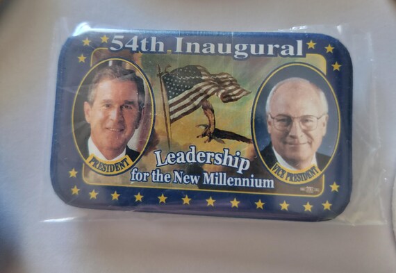 2000 Presidential Bush/Cheney Campaign Backpins. Six … - Gem