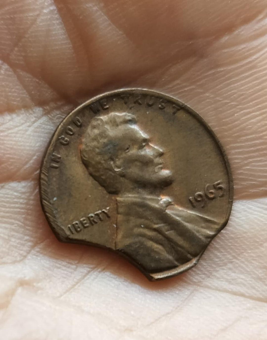 Defective 1965 Lincoln Penny. Error Coin With No Cut or Saw Marks. - Etsy