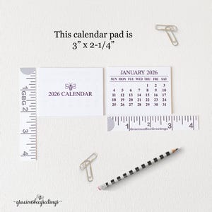 2026 Mini Tear-off Calendar Pads: Craft Supplies, Planners (12-pack) - Etsy