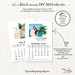 2024 Blank Calendar Cards, Instant Download Calendar Cards, 2024 DIY ...