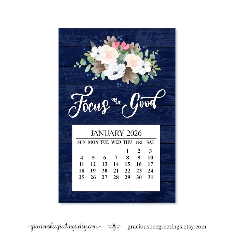 Magnetic Refrigerator Calendar - Etsy