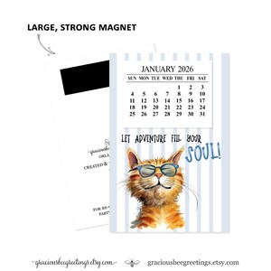 2026 Kitty Magnet Calendar: Whimsical Cat Lover Gift - Etsy
