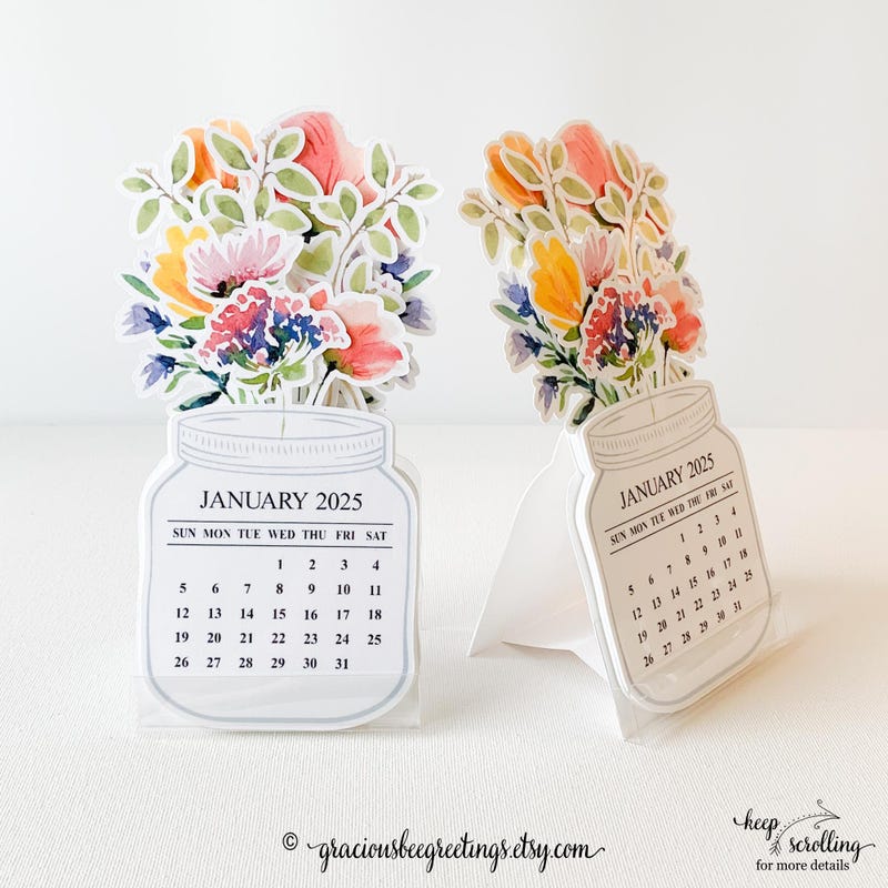 Flower Calendar - Etsy