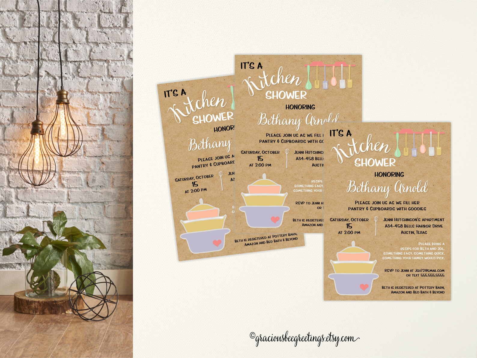 Stock the Kitchen Shower Invitation Pantry Bridal Shower - Etsy