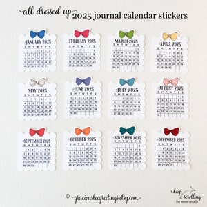 2025 Journal Mini Sticker Calendar, 2025 Sticker Calendar, 2025 ...
