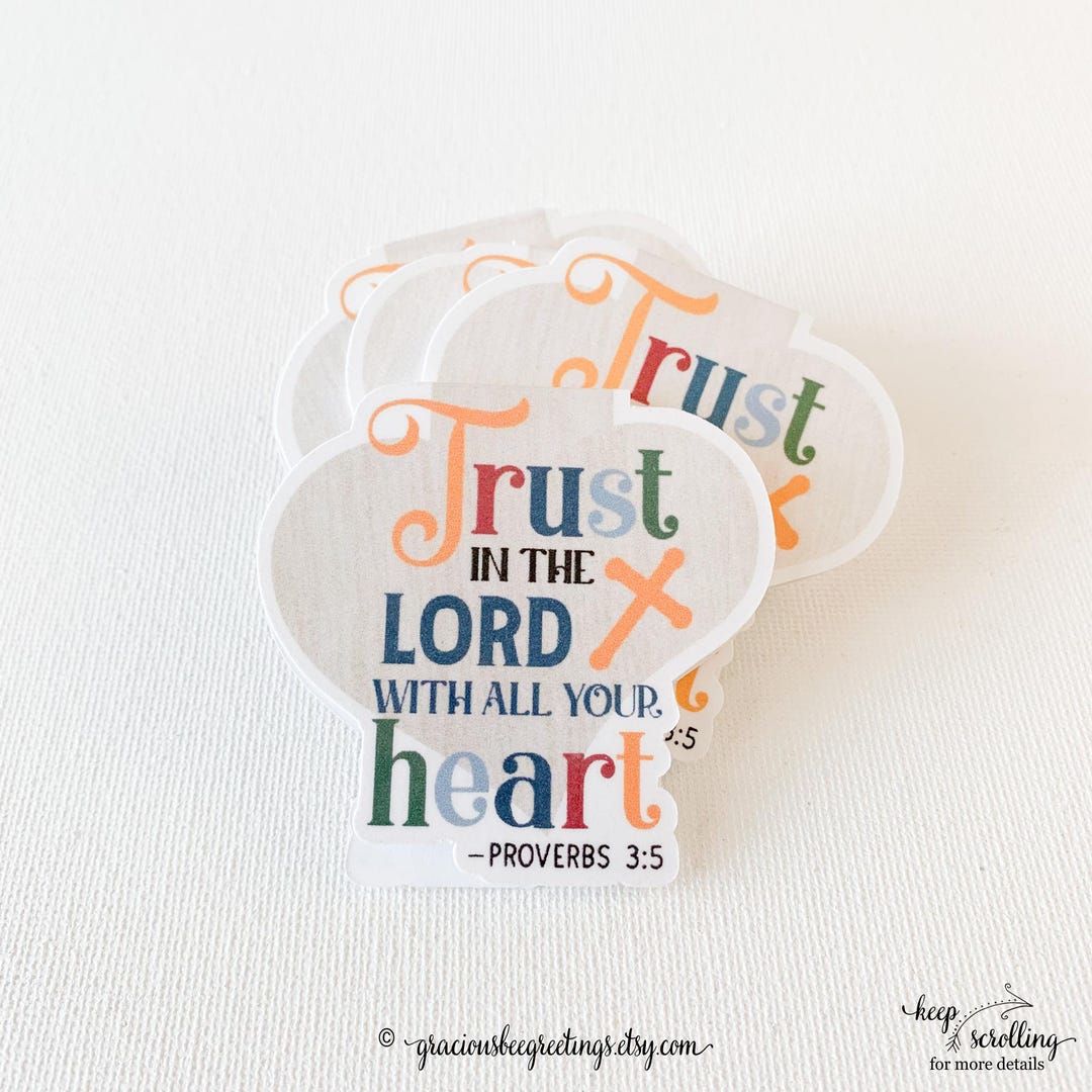 Bible Verse Bookmark, Bible Study Bookmark, Proverbs 3:5 Bookmark ...