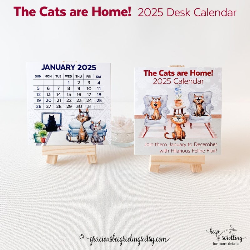 Cat Calendar - Etsy