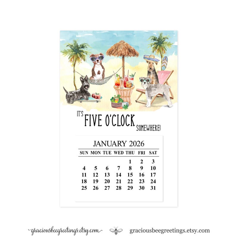 2026 Funny Small Calendar - Etsy