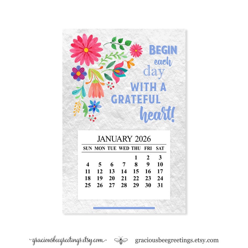 Fridge Tear off Calendar - Etsy
