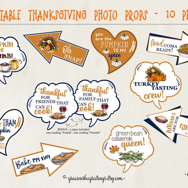 Thanksgiving Prop - Etsy