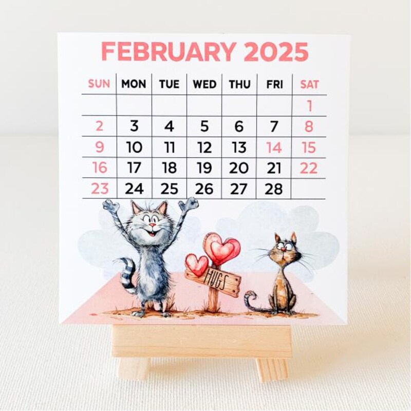 Cat Calendar - Etsy