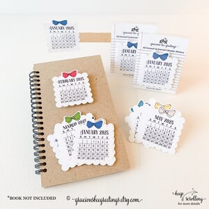 2025 Journal Mini Sticker Calendar, 2025 Sticker Calendar, 2025 ...