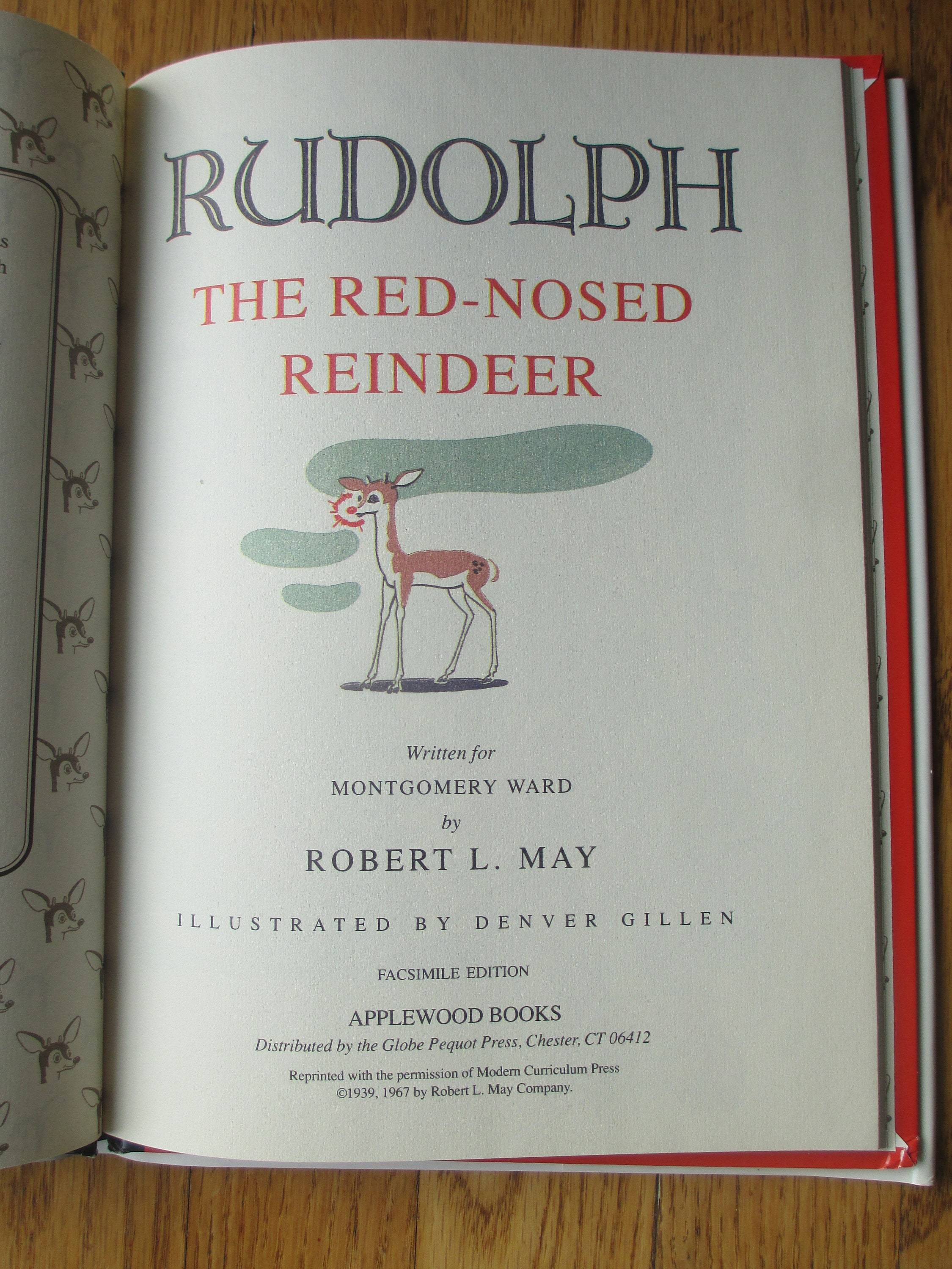 Rudolph the Red Nosed Reindeer 1967 Story Book With Dust Cover in Very ...
