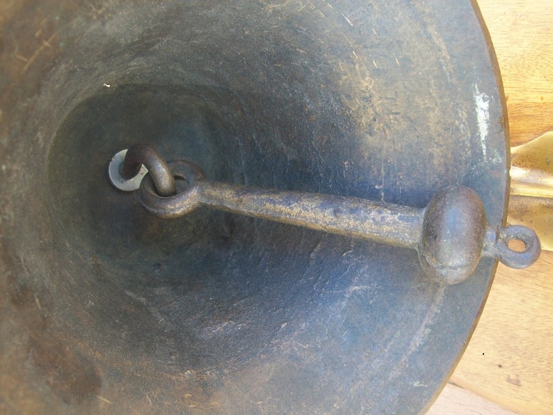 Nautical bell brass with a nice high twang 8 1/2 pound bell | Etsy