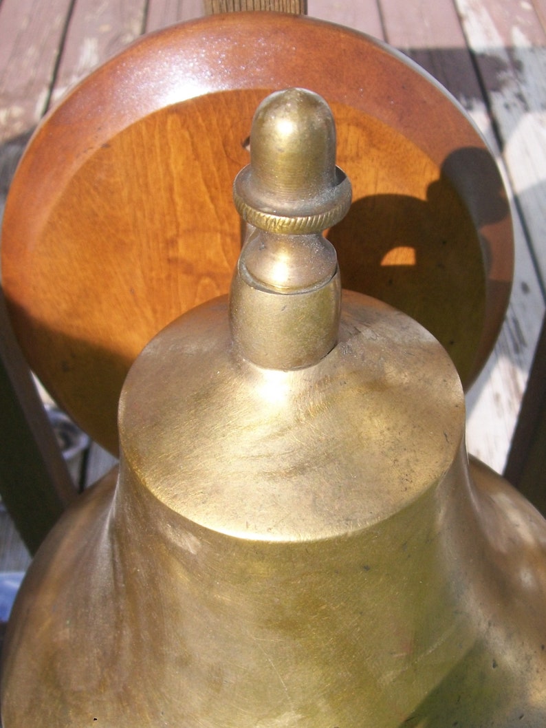 Nautical bell brass with a nice high twang 8 1/2 pound bell | Etsy