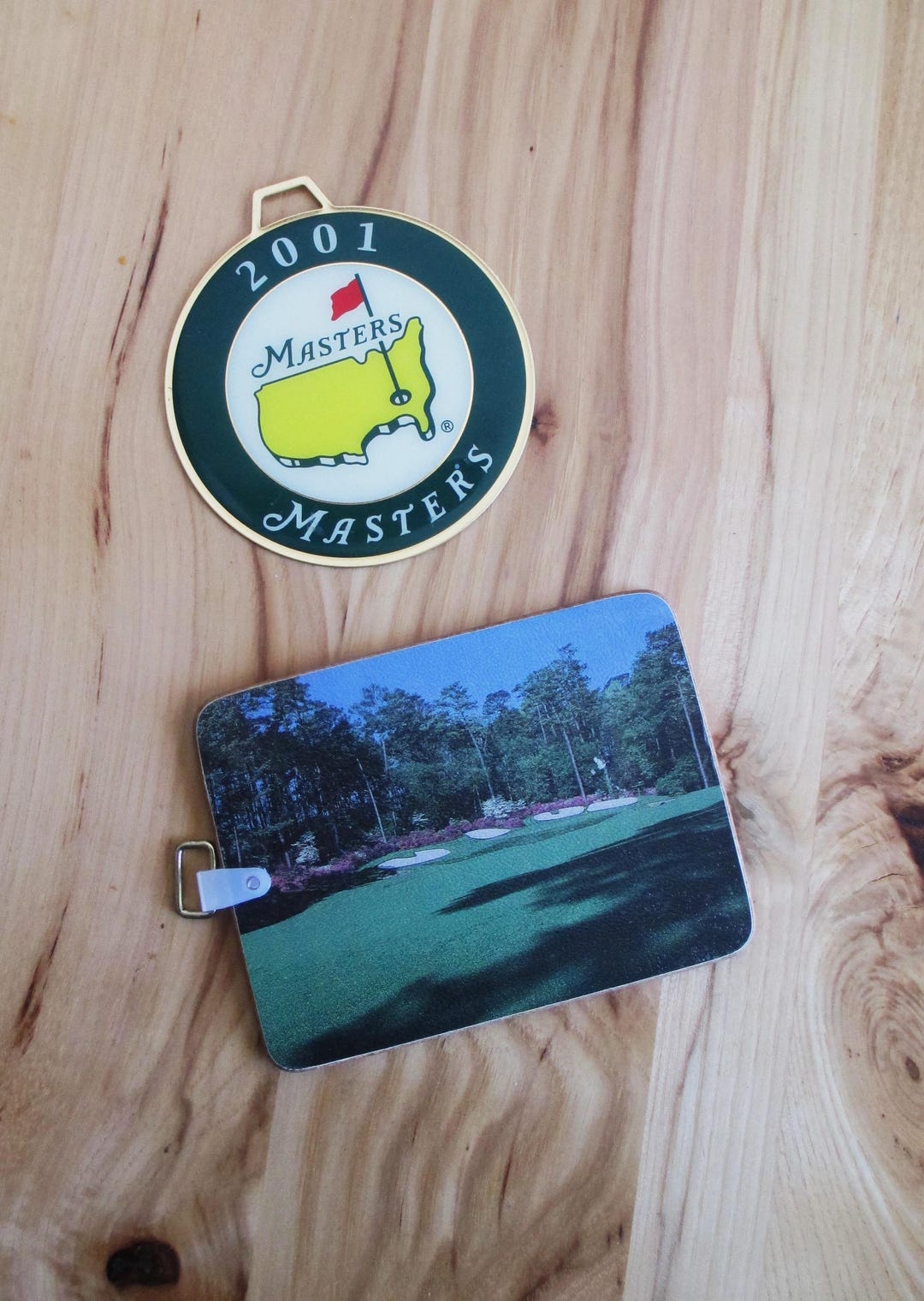 The Masters Golf Tournament Souvenirs, Bag Tag From 1992 and 2001 Both ...