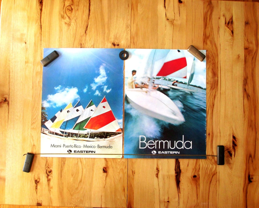Eastern Airline Travel Posters From 1970's, Gently Used Condition With ...