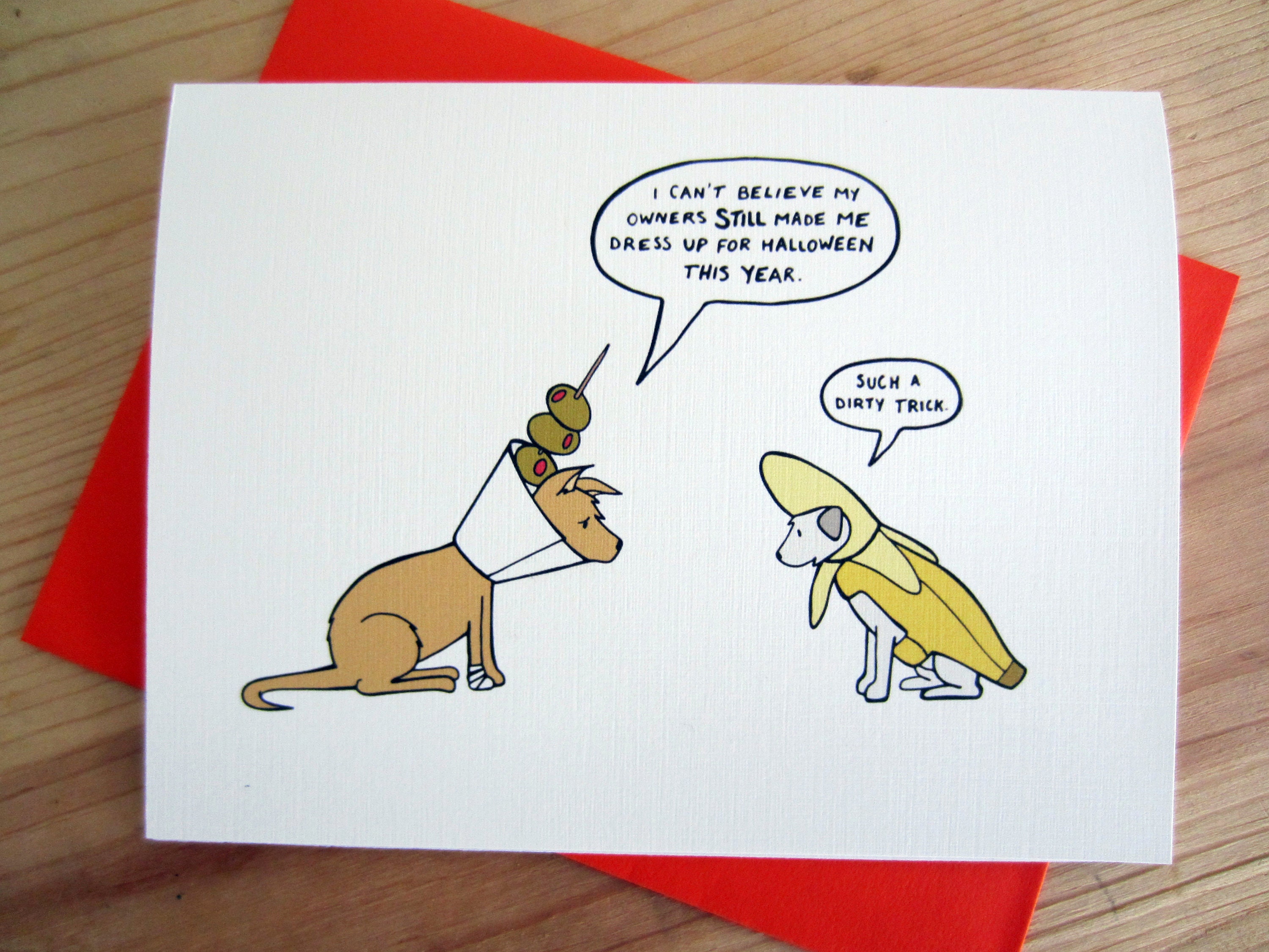 Halloween Card: Dog Cartoon - Etsy