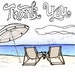 Thank You Card: Beach - Etsy