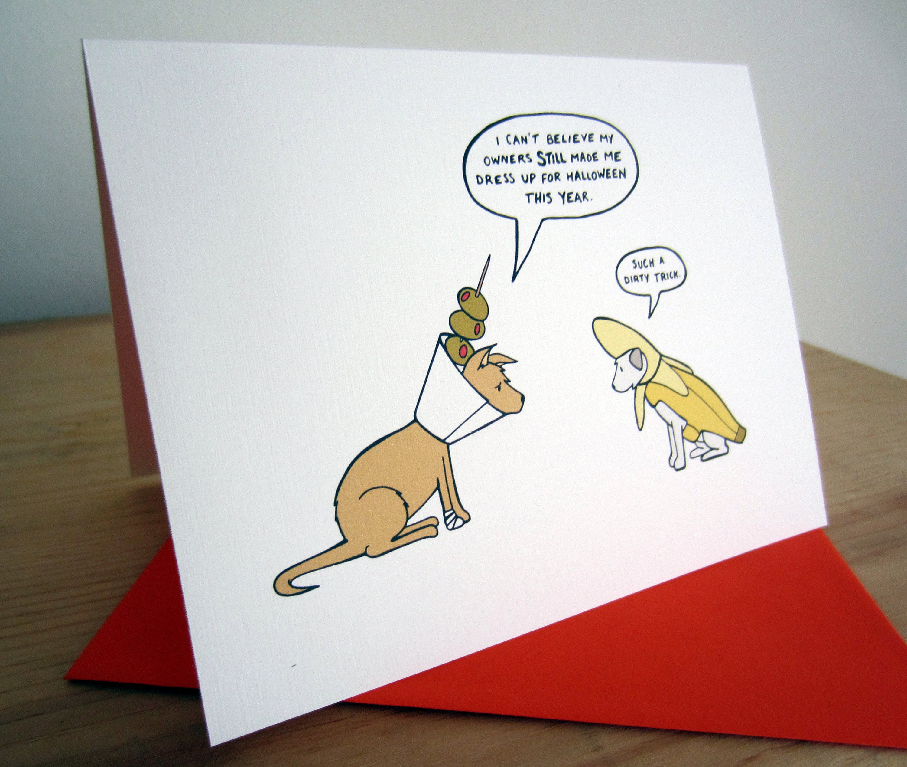 Halloween Card: Dog Cartoon - Etsy