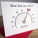 50th Birthday Card: "that Was Fast!" Cartoon - Etsy