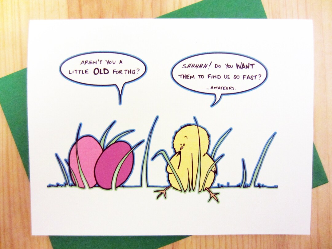 Easter Card: Easter Egg Hunt - Etsy