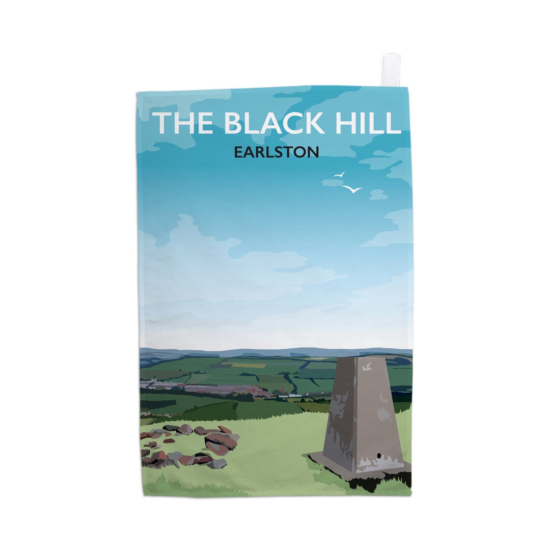 Black Hill, Earlston, Scottish Borders Tea Towel - by Tabitha Mary ...
