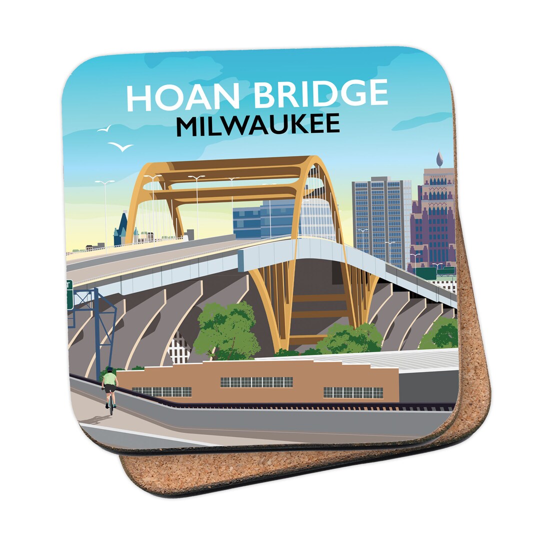 Hoan Bridge, Milwaukee, USA Placemat Capture a Memory With a Travel ...