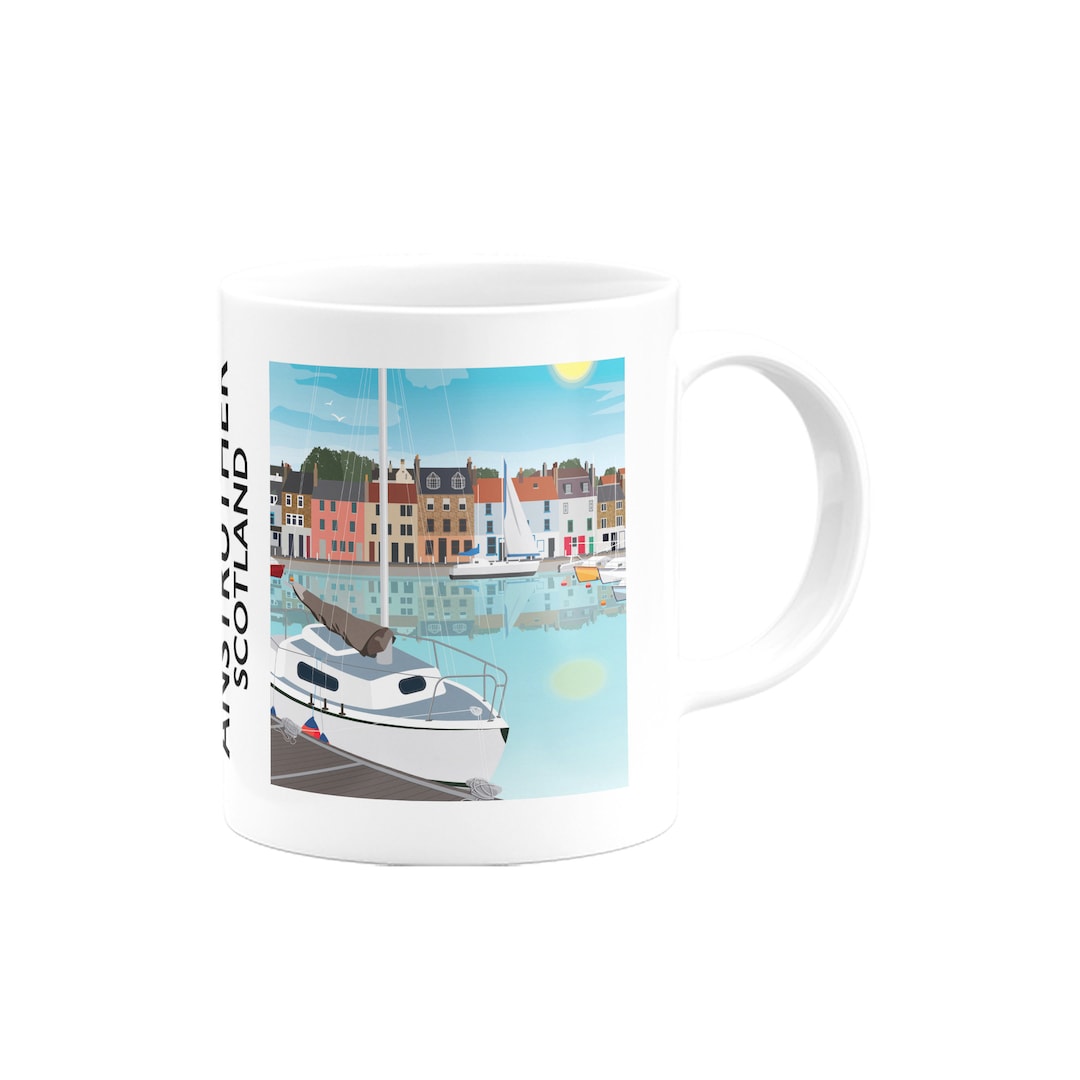 Anstruther, Scotland Mug - by Tabitha Mary - Travel Prints and Gifts - Etsy