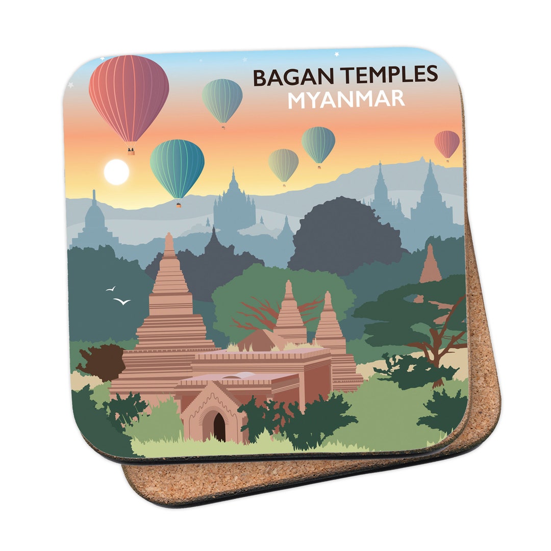 Bagan Temples, Myanmar Placemat - by Tabitha Mary - Travel Prints and ...