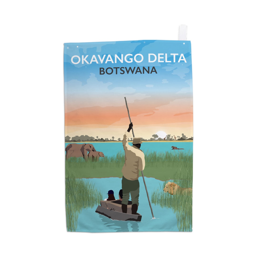 Okavango Delta, Botswana, Africa Tea Towel - by Tabitha Mary - Travel ...