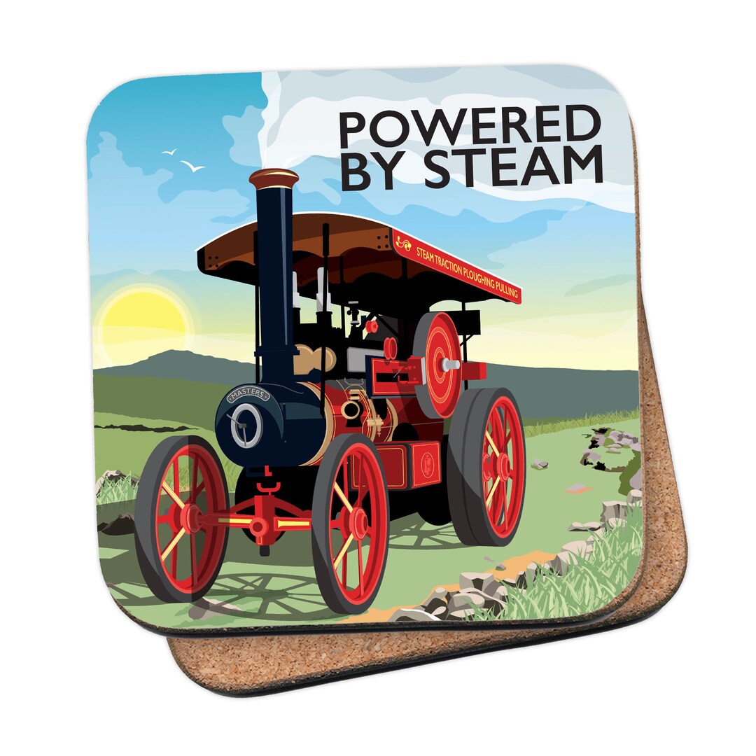 Powered by Traction Steam Engine, Placemat - by Tabitha Mary - Travel ...