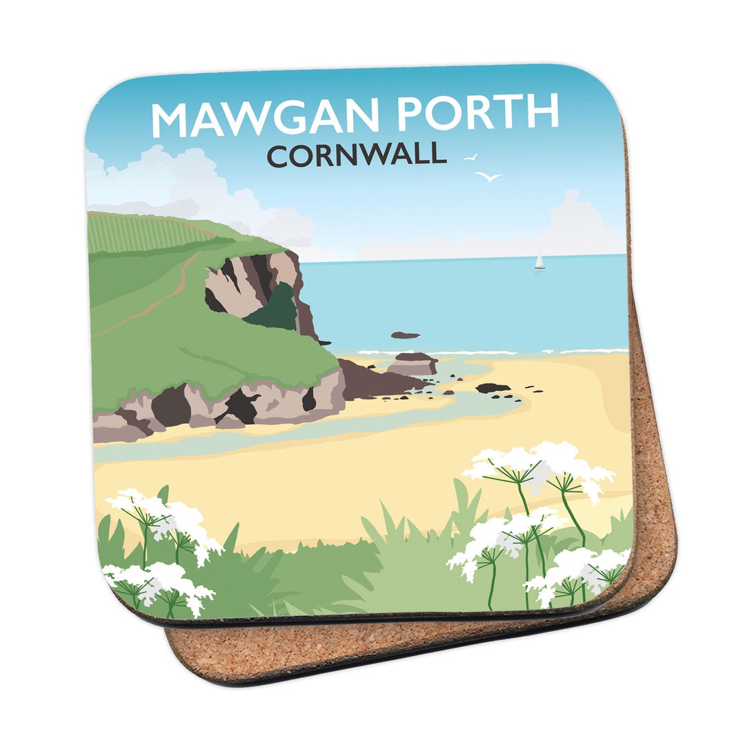 Mawgan Porth, Cornwall Placemat - by Tabitha Mary - Travel Prints and ...