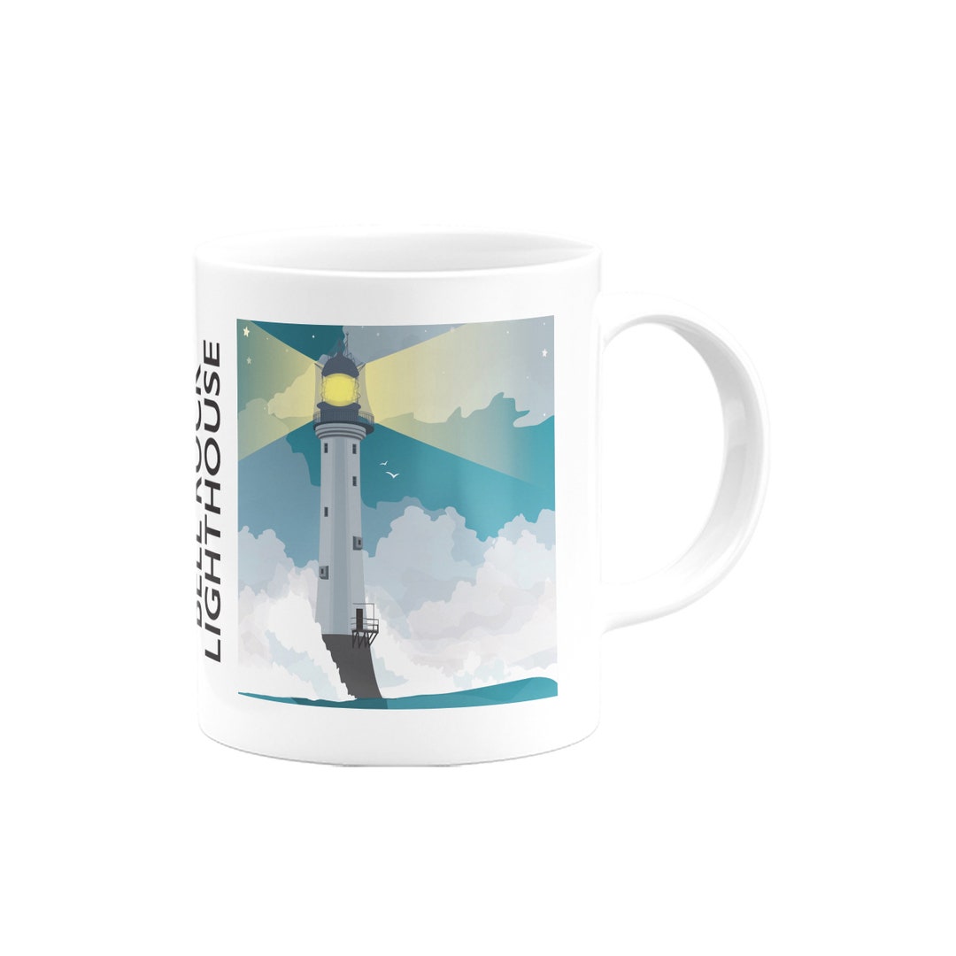 Bell Rock Lighthouse, Angus, Scotland Mug - by Tabitha Mary - Travel ...