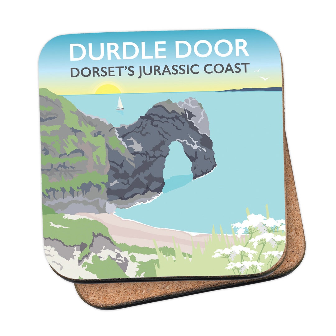Durdle Door, Cliff and Beach, Dorset Coaster - by Tabitha Mary - Travel ...