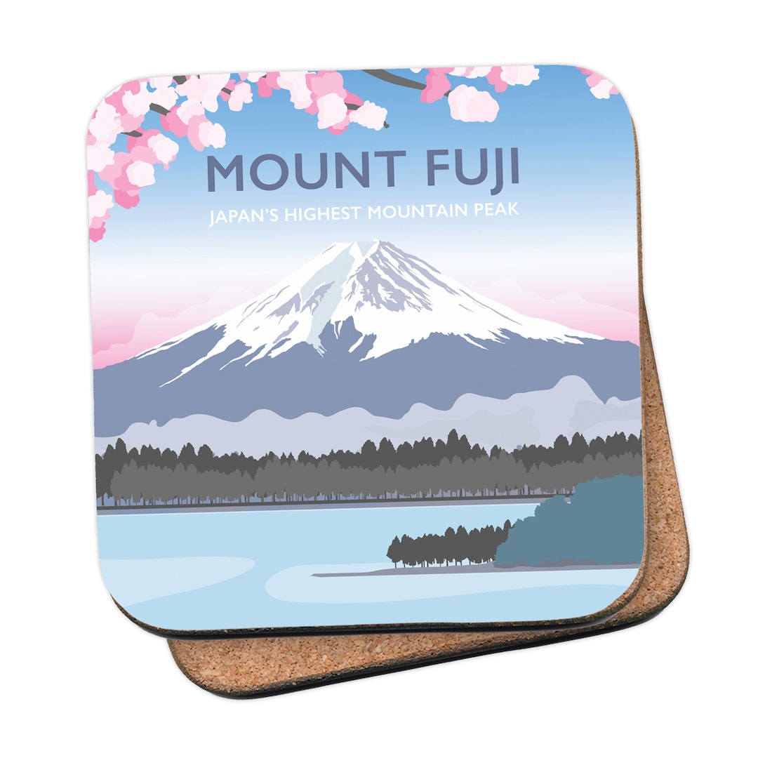 Mount Fuji, Japan Coaster - by Tabitha Mary - Travel Prints and Gifts ...