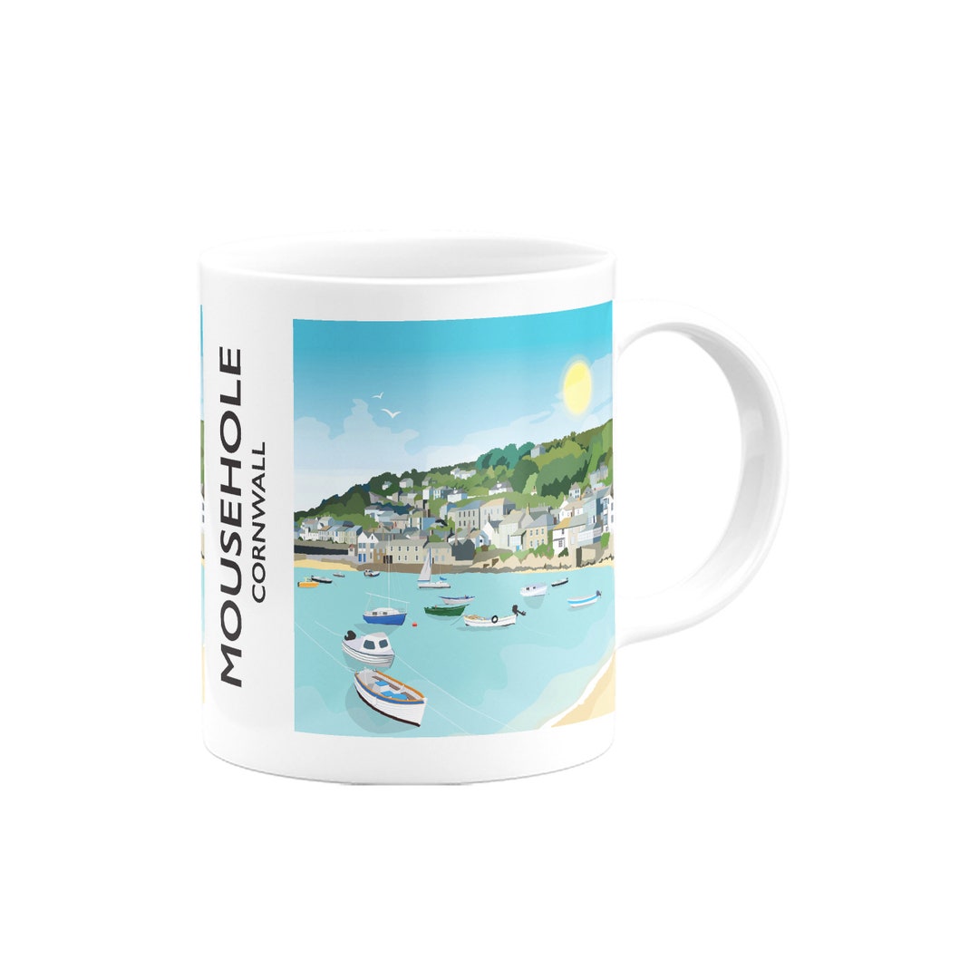 Mousehole, Cornwall Mug - by Tabitha Mary - Travel Prints and Gifts - Etsy