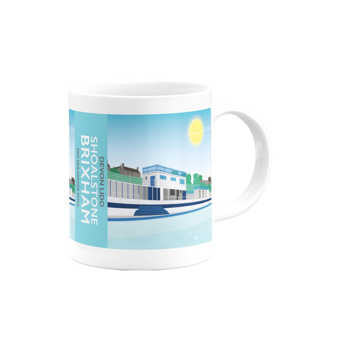 Shoalstone Lido Pool, Brixham, Devon Mug - by Tabitha Mary - Travel ...