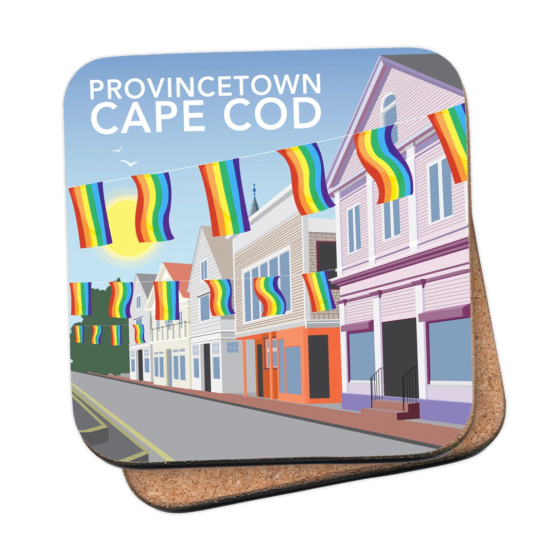 Provincetown, Cape Cod, Barnstable County, Massachusetts, USA Coaster - by Tabitha Mary - Travel ...