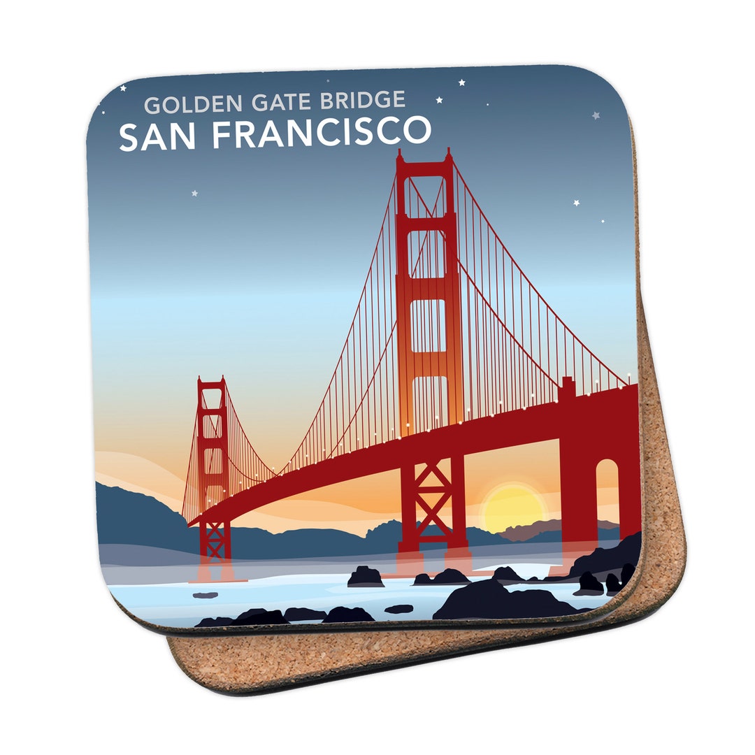 Golden Gate Bridge, San Francisco, USA Coaster - by Tabitha Mary ...