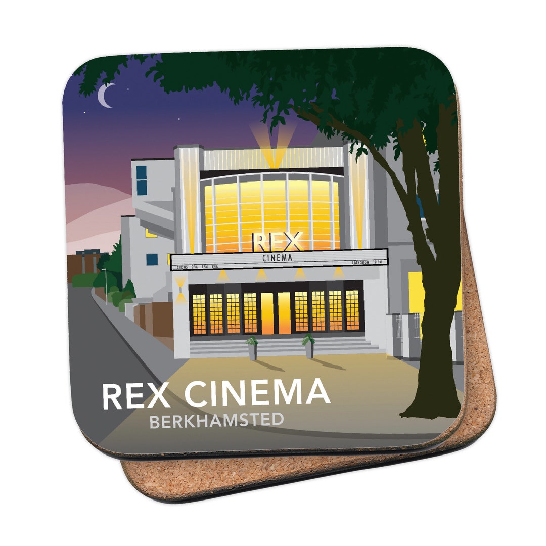 REX Cinema, Berkhamsted, Night, Hertfordshire Placemat - by Tabitha ...