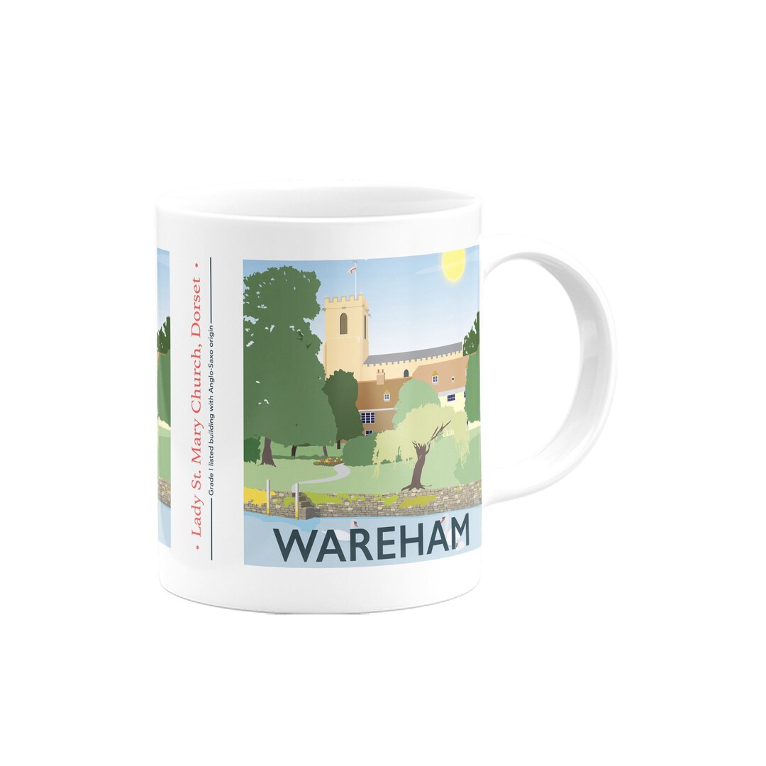 Wareham, Church, Dorset Mug - by Tabitha Mary - Travel Prints and Gifts ...