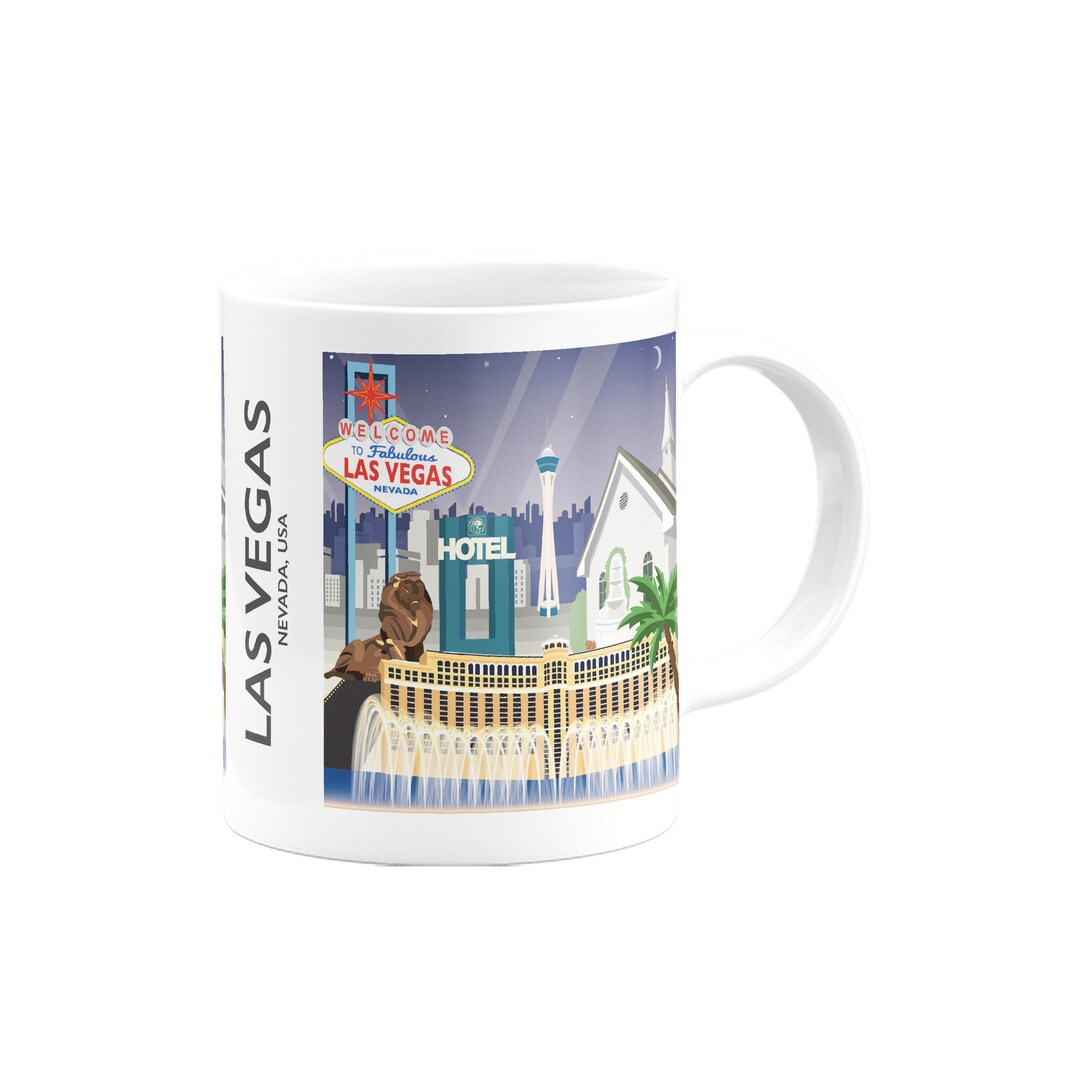 Las Vegas, Nevada, USA Mug - by Tabitha Mary - Travel Prints and Gifts ...