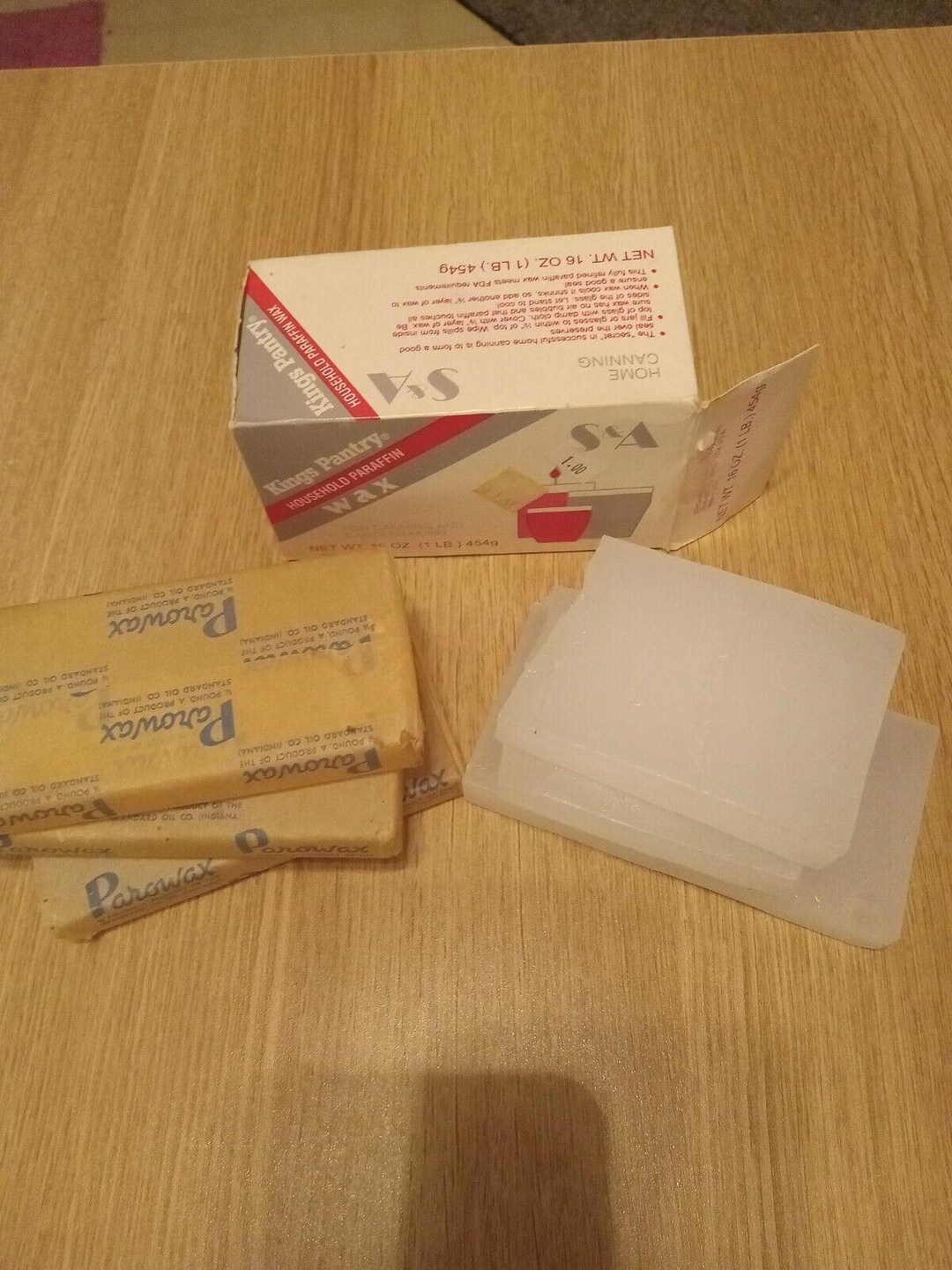 Parowax Household Paraffin Wax Canning. Almost 2lbs. Vintage - Etsy