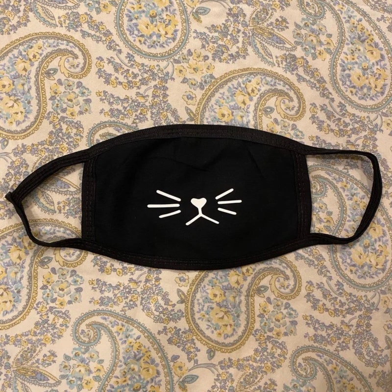 Cat Face Mask - Etsy