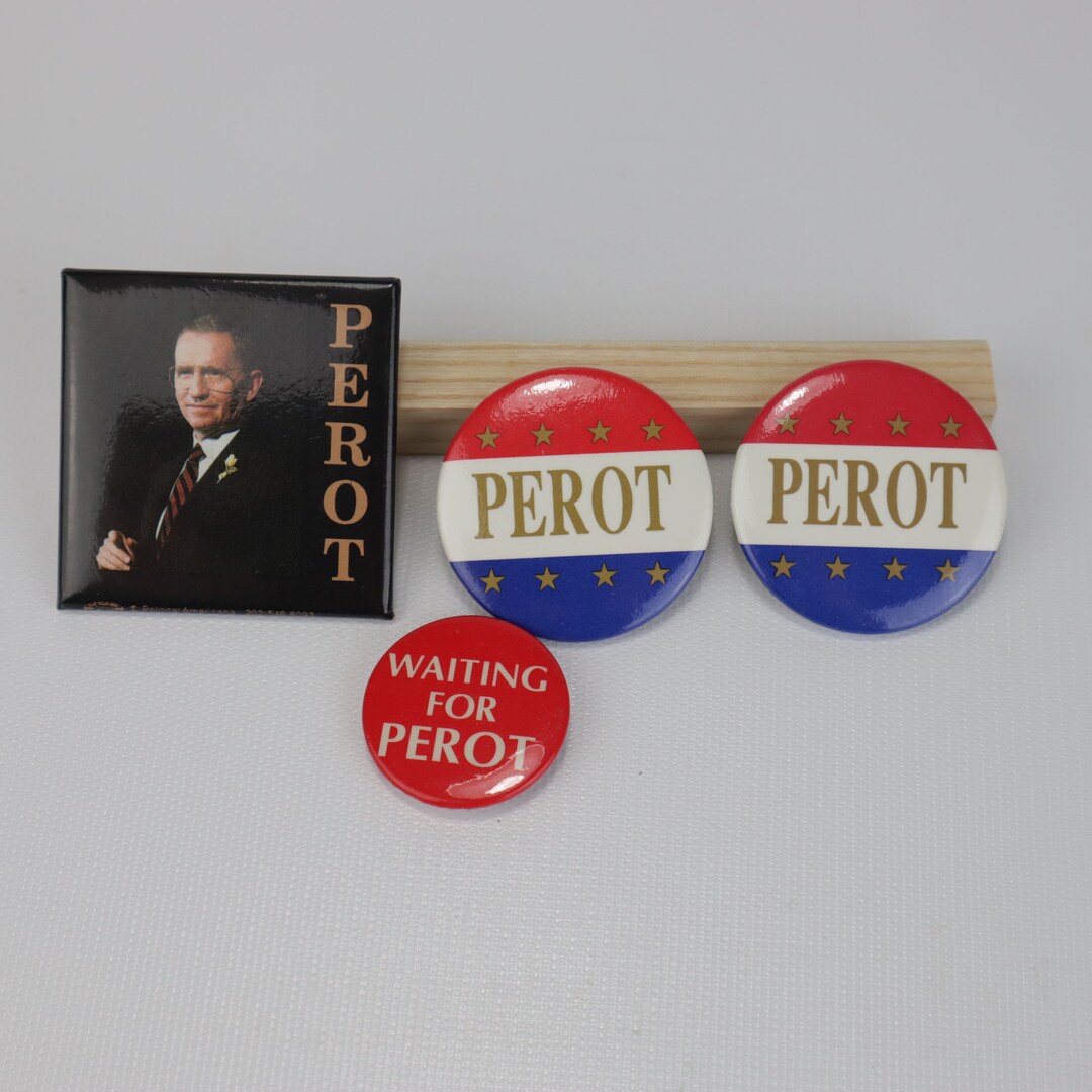 Ross Perot Vintage Campaign Button Pins - Etsy