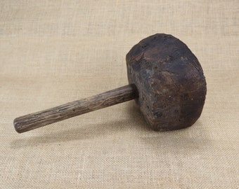Antique Wood Mallet - Etsy