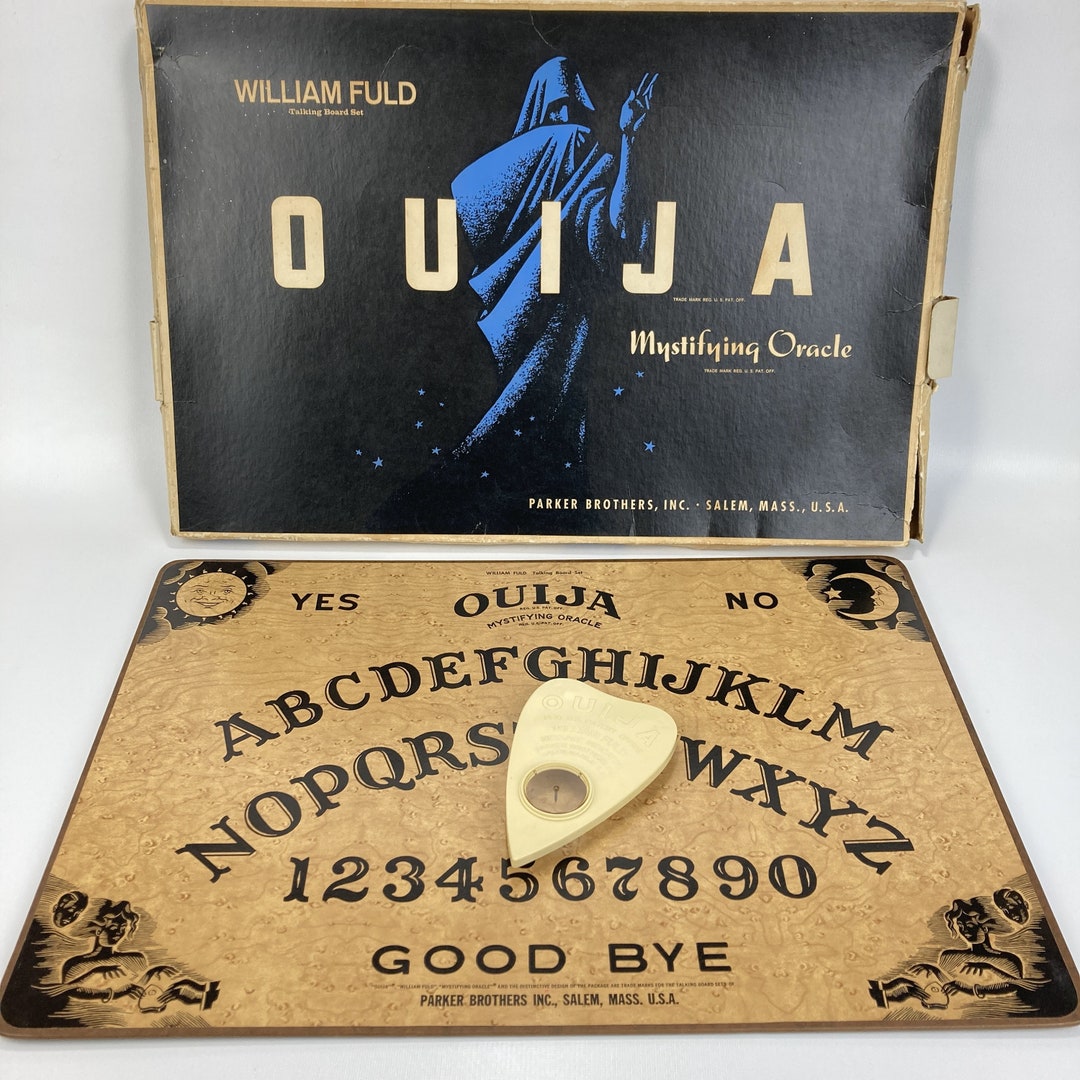 Vintage 1960s William Fuld Ouija Board With Planchette - Parker Bros ...
