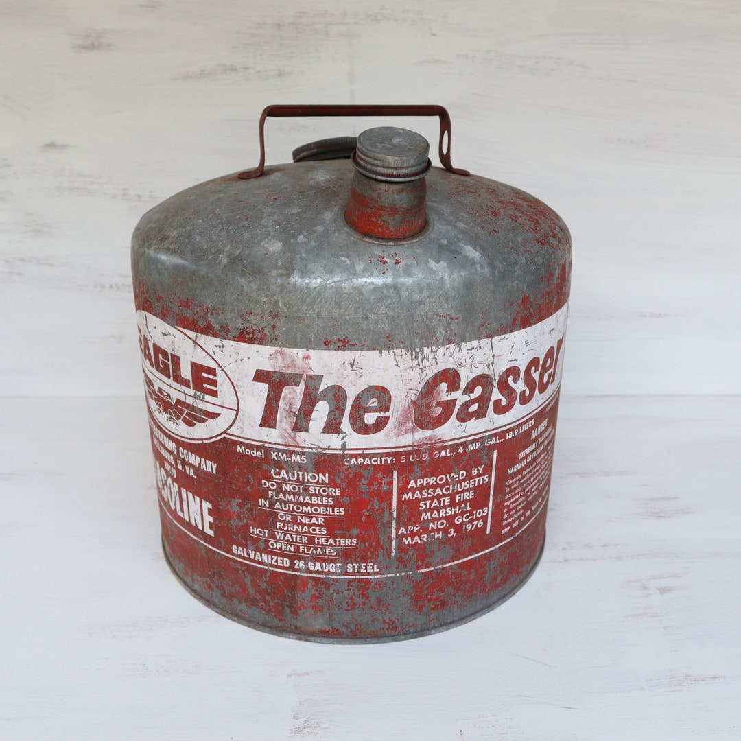 Vintage Galvanized Eagle Gas Can - Etsy