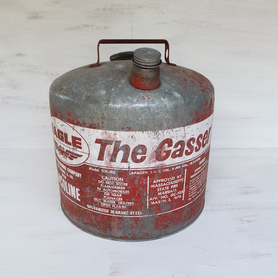 Vintage Galvanized Eagle Gas Can - Etsy